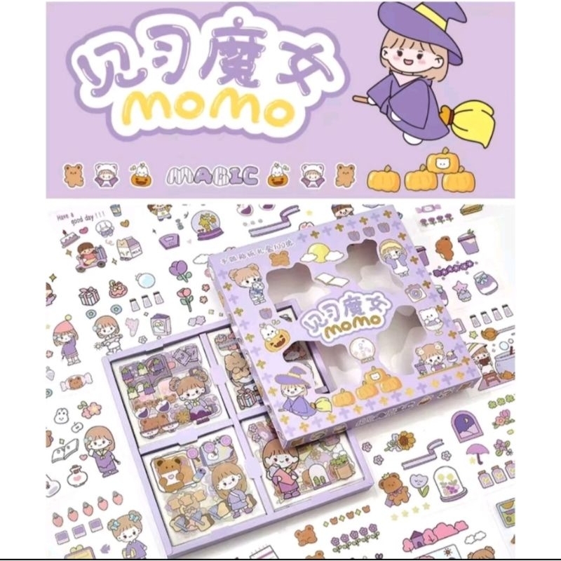 Jual Momo Sticker Kartun Korea, Stiker anti air 100 pcs | Shopee Indonesia