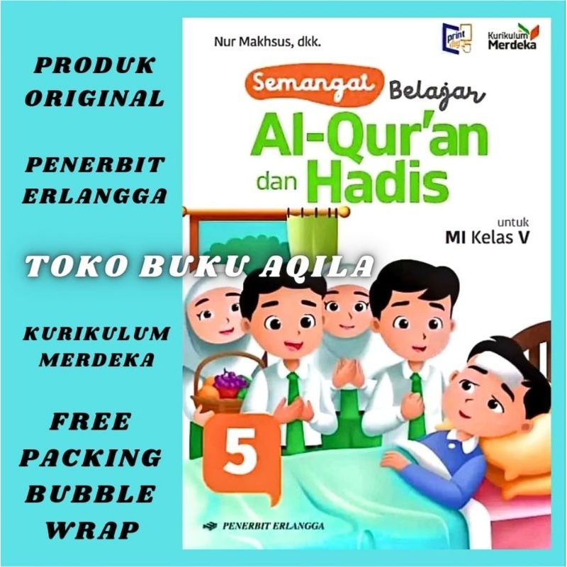 Jual Buku Al-Quran dan Hadis Kelas 1 2 3 4 5 6 MI Erlangga Kurikulum Merdeka Original | Shopee ...