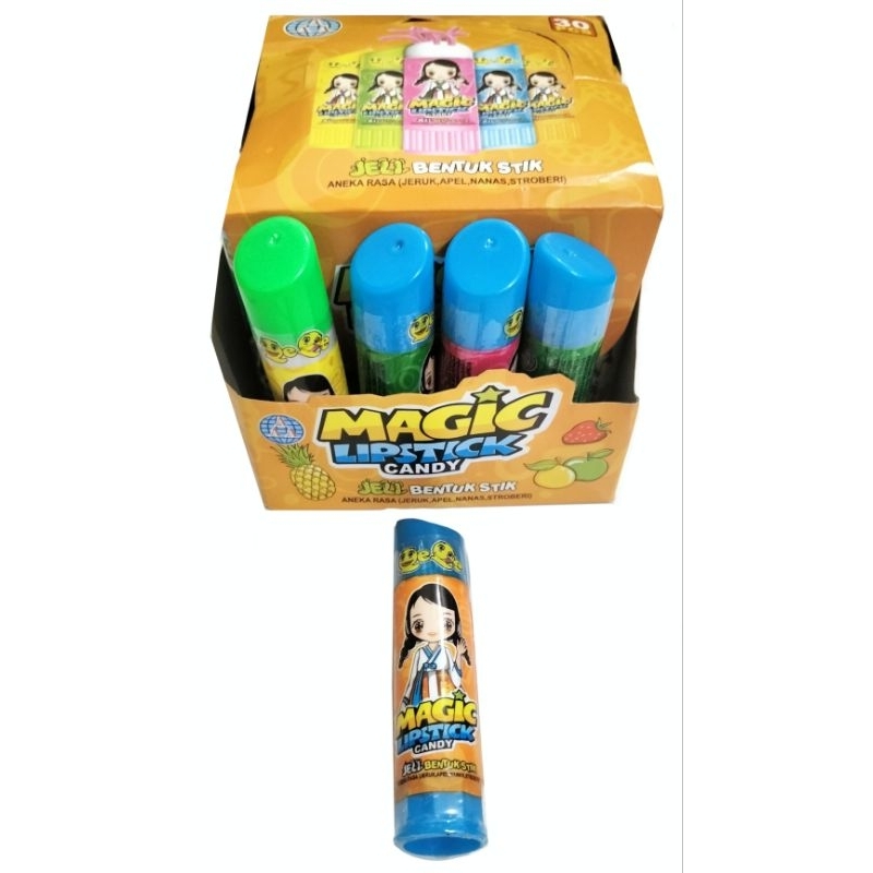 Jual Permen Jeli Stik Magic Candy Stick Jelly Lipstick Isi 30 Pcs ...