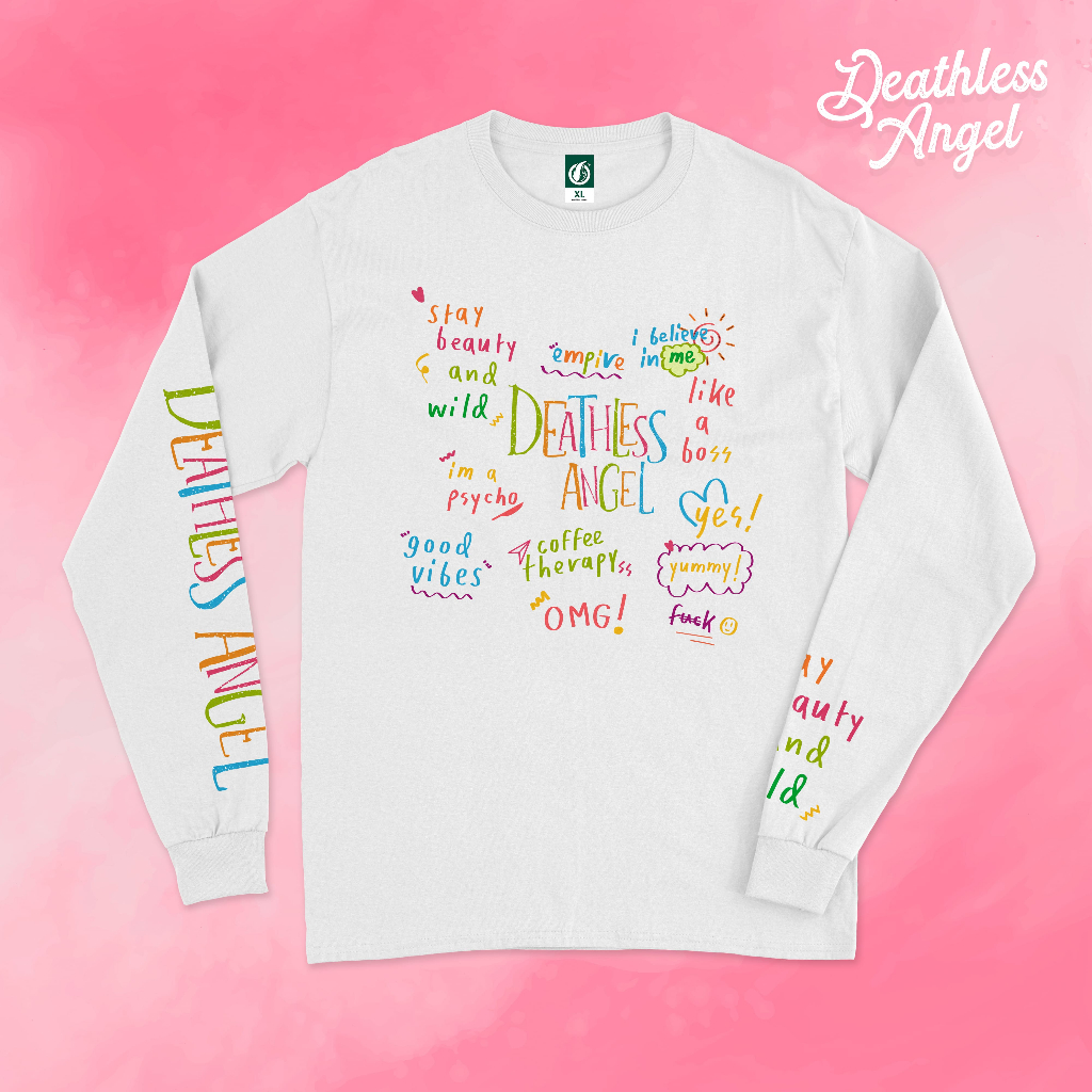 Jual DEATHLESS ANGEL KAOS LENGAN PANJANG | CHALK | LS SERIES | Shopee ...