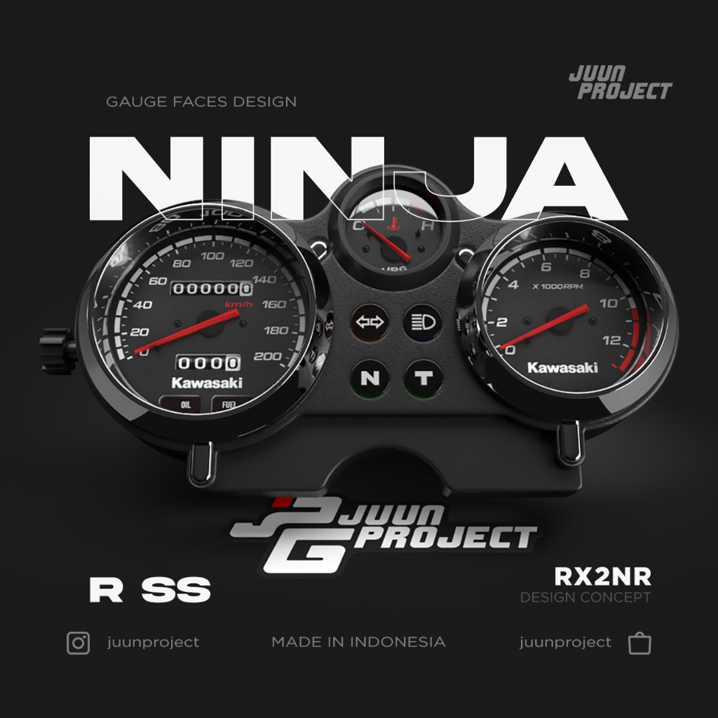 Jual Panel Speedometer NINJA 150 R / SS OLD | Custom Model RX2NR by ...