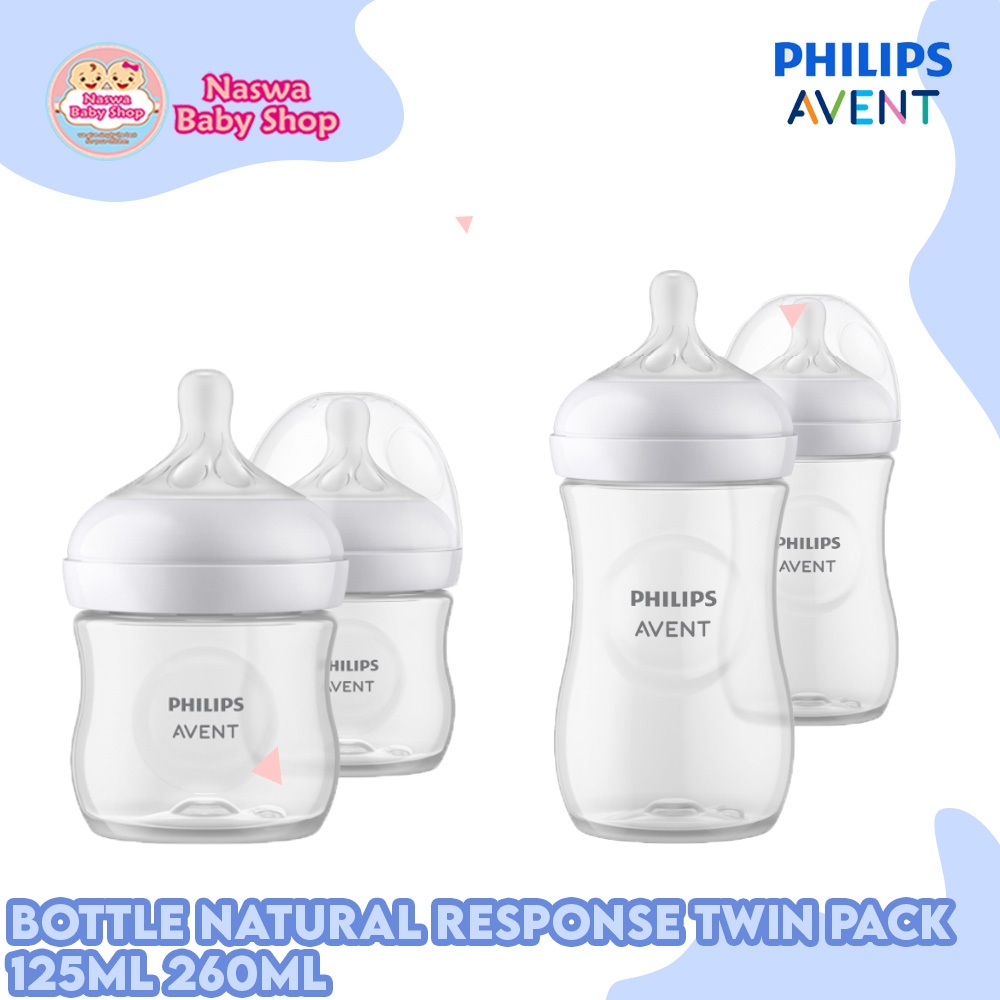 Jual Philips Avent Botol Susu Natural Response Twin Pack 125ml 260ml ...