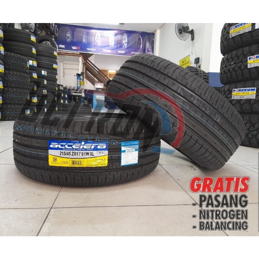Jual Ban Mobil Tapak Lebar Merk Accelera Radial 215/45 Ring 17 Buat Civic Jazz Corolla Altis ...