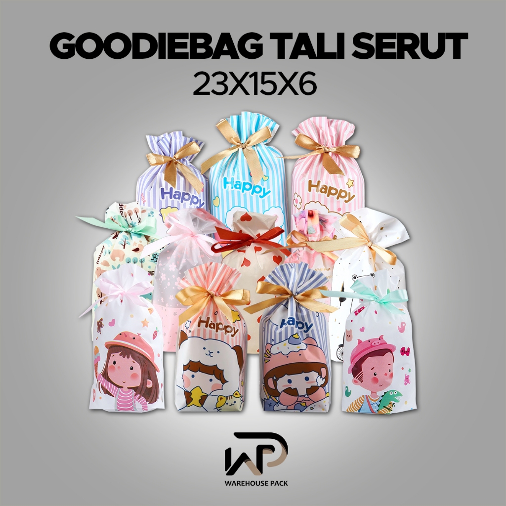 Jual Plastik Serut Ulang Tahun Anak | Plastik Packing Kue Serut Pita ...