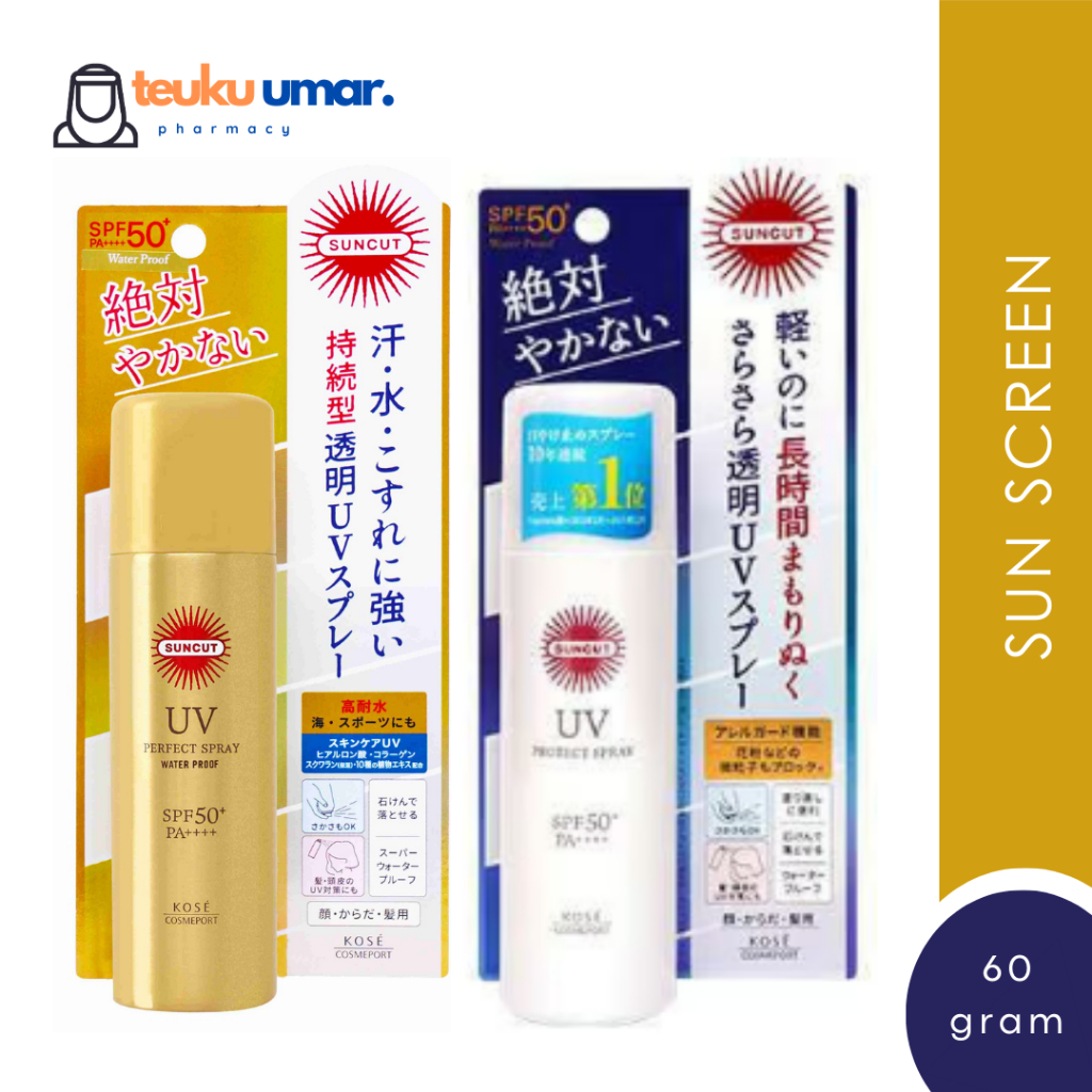 Jual [Sunscreen] Kose Suncut UV Protect Spray 60 gram | Kose Cosmeport ...