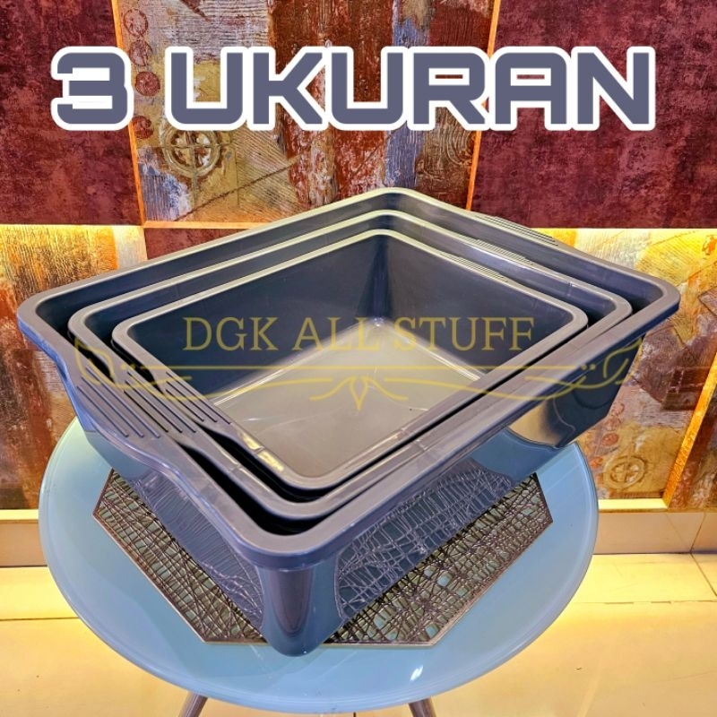 Jual Baskom Bak Kotak Segi Persegi Pasir Kotoran Pup Poop Kucing Tahu ...