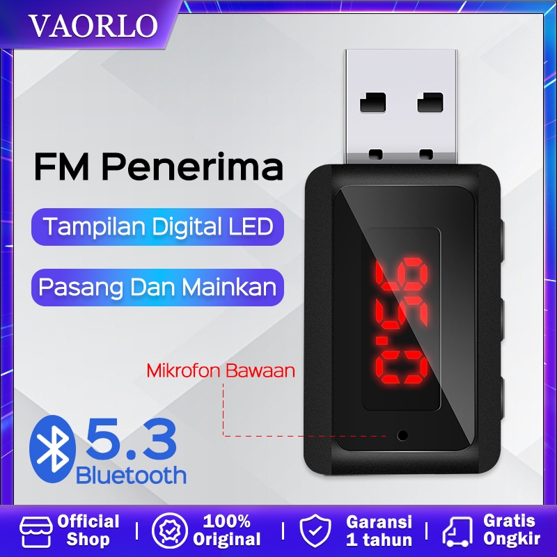 Jual Bluetooth 5.3 USB Audio Receiver dengan Mikrofon USB Dongle ...