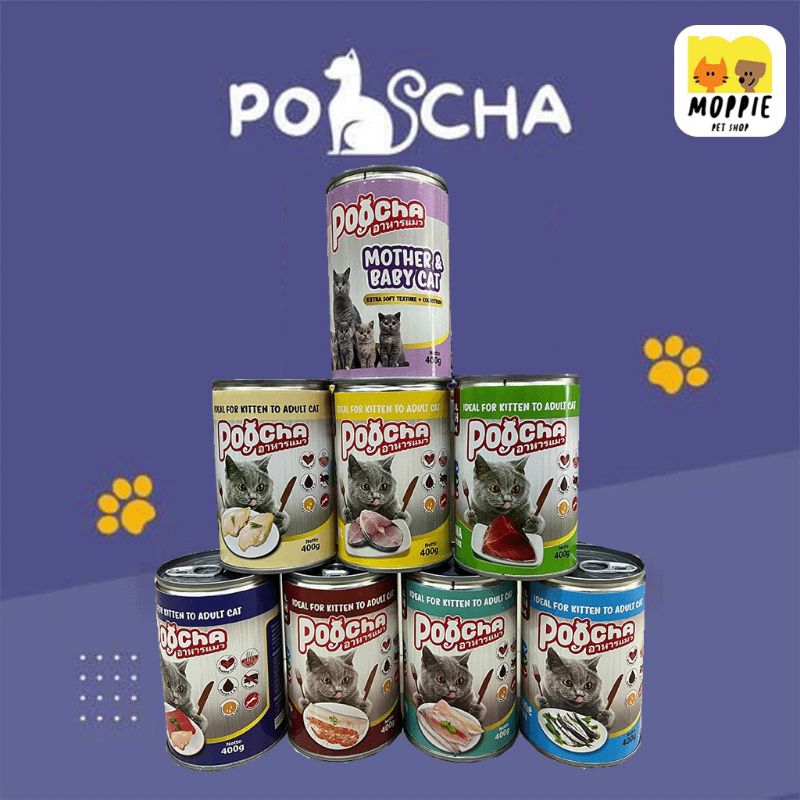 Jual POOCHA WET FOOD CAT KALENG 400 GRAM - MAKANAN BASAH KUCING KALENG ...