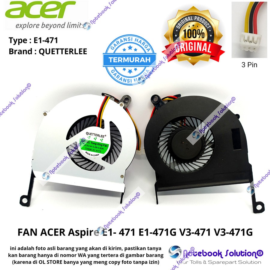 Jual Fan Acer E1 - 431 ( Kipas Processor ) | Shopee Indonesia