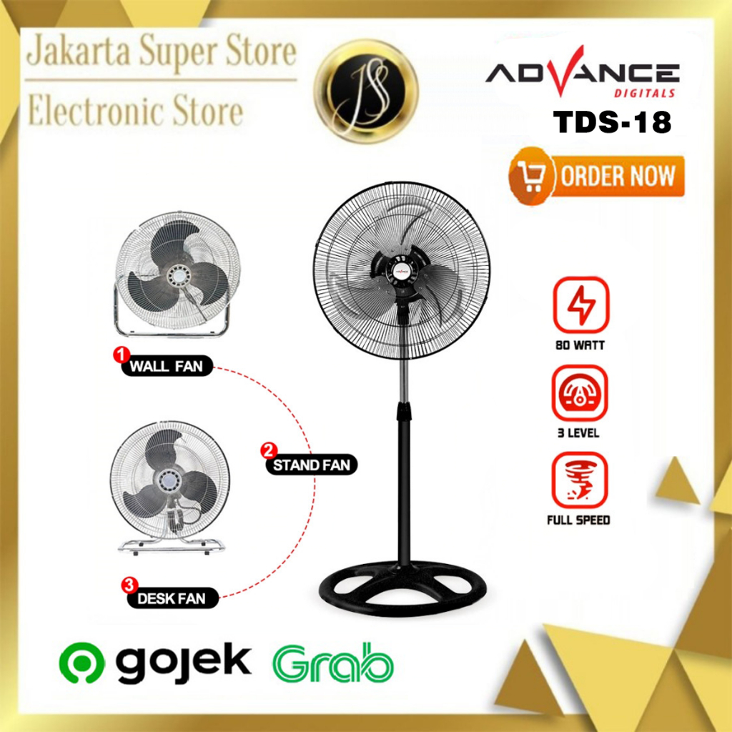 Jual ADVANCE TORNADO TDS-18 - Kipas Angin Besi 3in1 18 INCH | Shopee ...