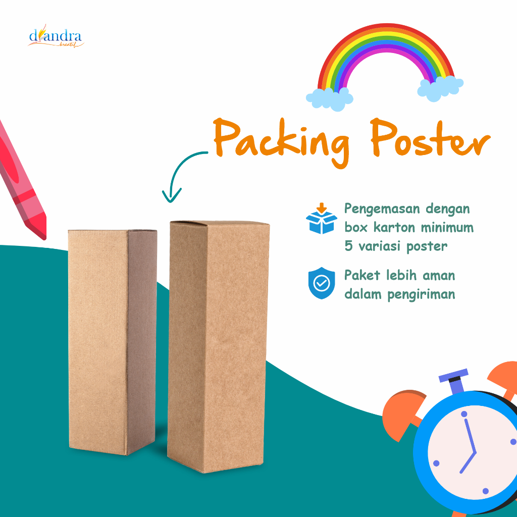 Jual Kardus Packing Poster Edukasi Anak | Shopee Indonesia