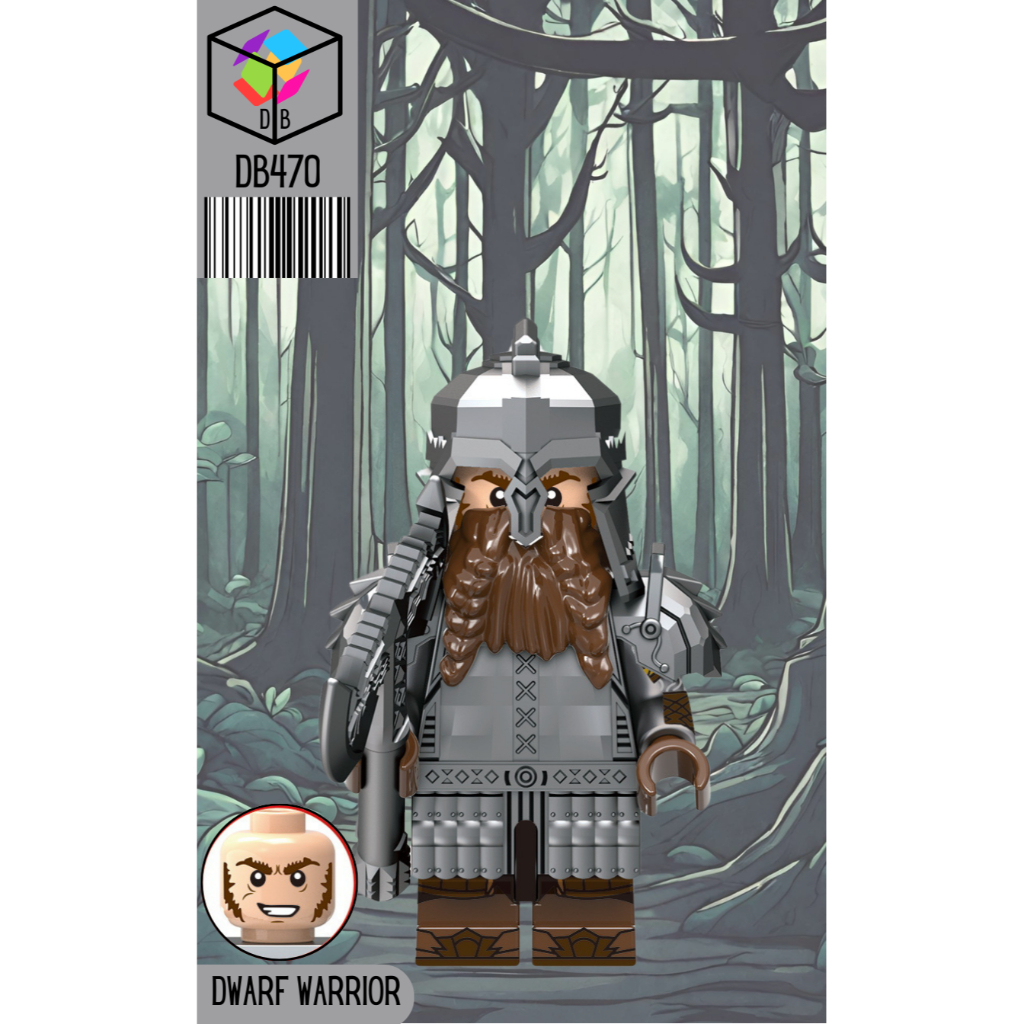 Jual Mainan Anak Edukasi Koleksi Brick Minifigure Dwarf Warrior Army ...