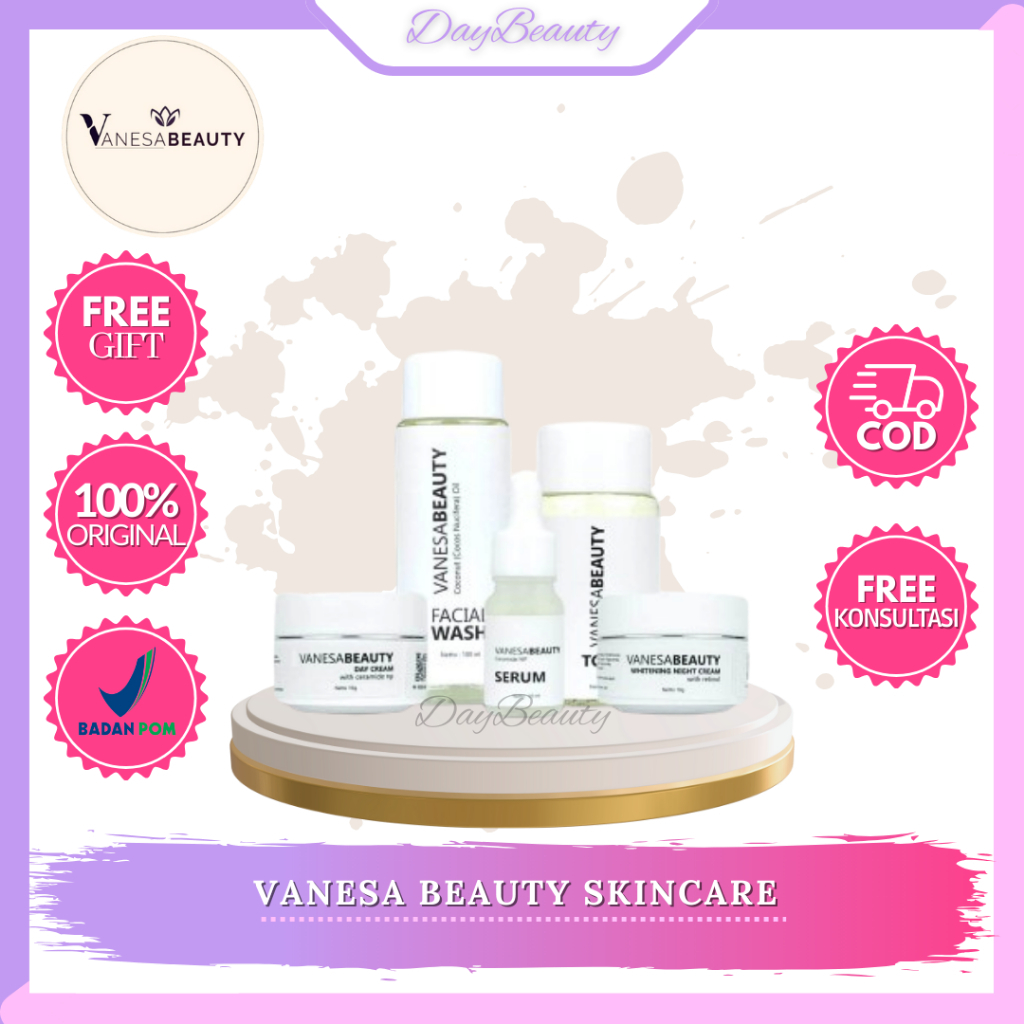 Jual VANESA BEAUTY SKINCARE Variant Paket Wajah Whitening l Acne l ...