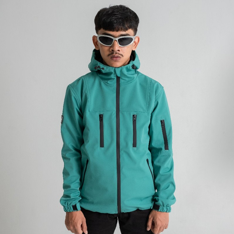Jual Troublemaker | Softshell Jacket - Retrograde Aqua | Shopee Indonesia