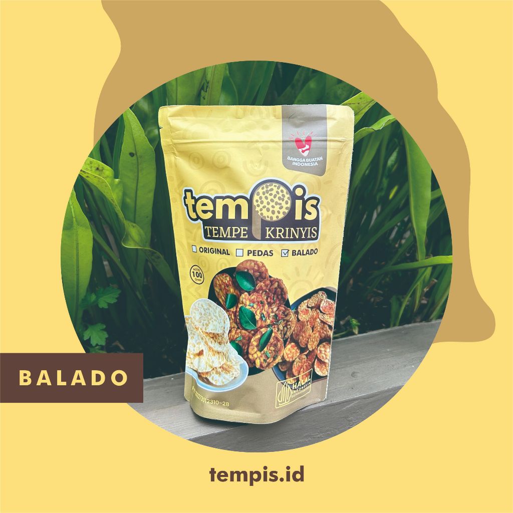 Jual Keripik Tempe Tempis Balado 100 gr | Shopee Indonesia