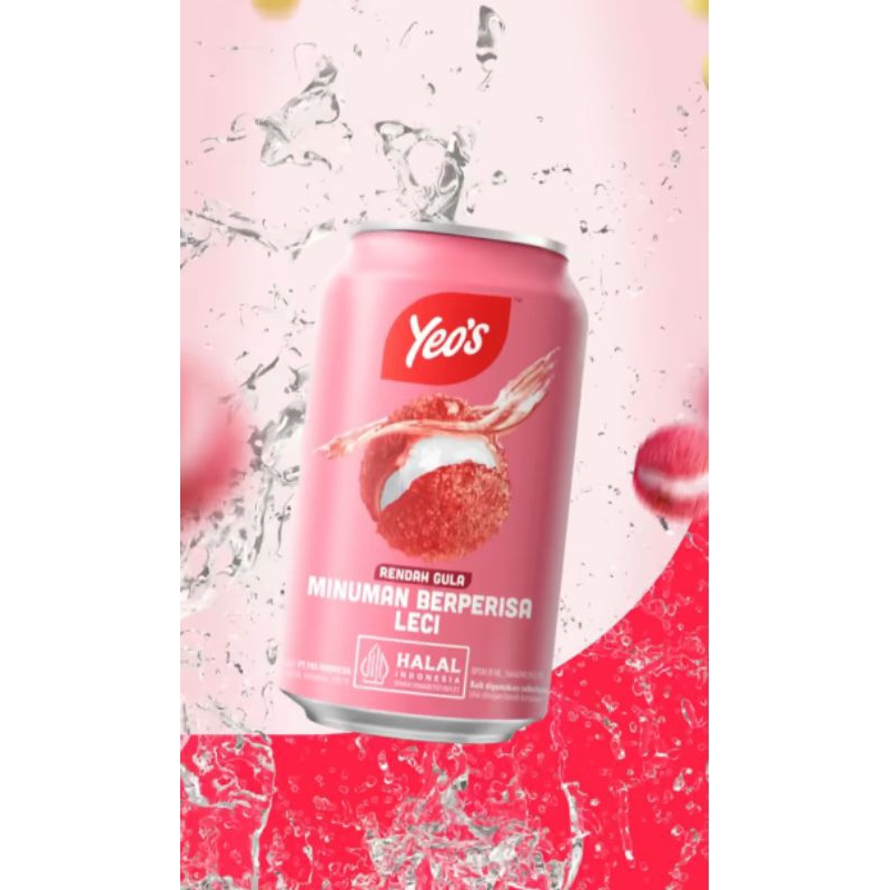 Jual yeos leci can 300 ml ( Lychee ) 1 karton isi 24 kaleng | Shopee ...