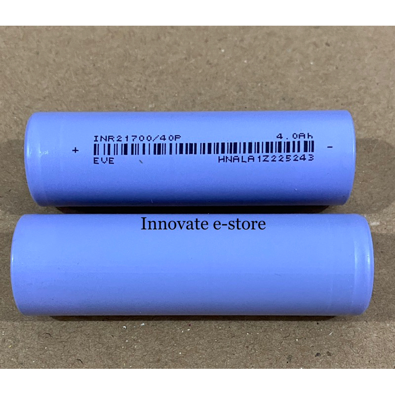Jual Baterai cell EVE 21700 4000mah 40P high drain discharge 50a baru ...