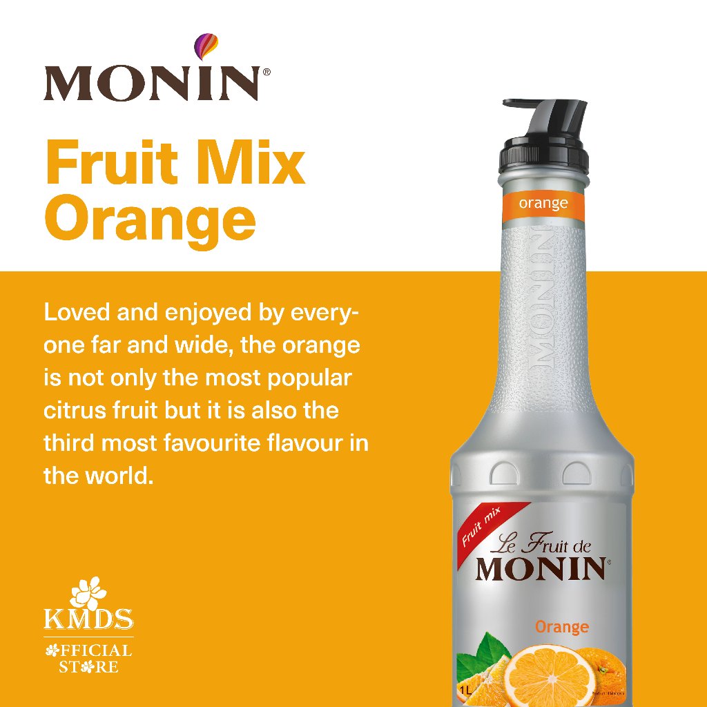 Jual Monin Puree Fruit Mix Orange 1 Liter | Shopee Indonesia