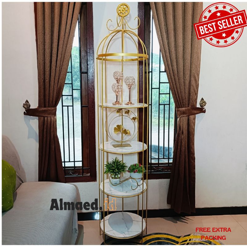 Jual RAK SANGKAR BURUNG/RAK SUDUT RUANG TAMU/RAK SERBAGUNA/RAK HIASAN ...