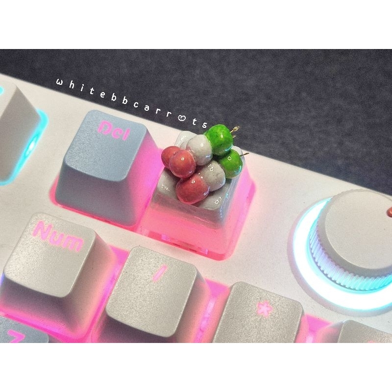 Jual artisan keycaps | three coloured dango - genshin impact inspired | Shopee Indonesia