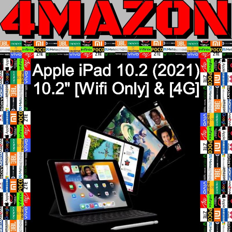 Jual {RESMI® & INTER™} Apple iPad 10.2 Gen 9 [A13 Bionic Chip] (2021 ...