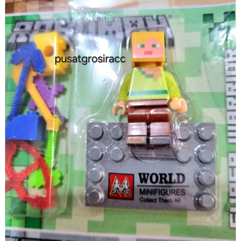 Jual mainan roboman minecraft bricks minifigure | Shopee Indonesia