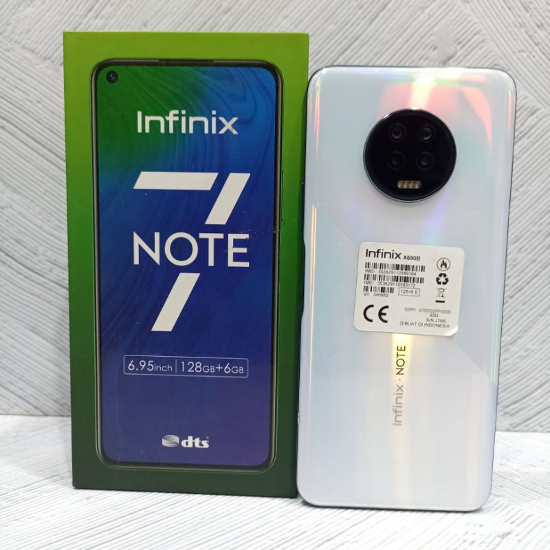 Jual Infinix Note 7 6/128 GB Handphone Second Fullset | Shopee Indonesia