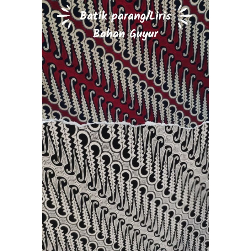 Jual KAIN BATIK PARANG/LIRIS || BAHAN GUYUR ( HARGA PER 0.5 METER ...