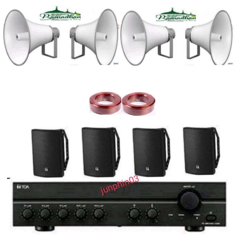 Jual paket sound system masjid full merek toa speaker indoor / outdoor ...