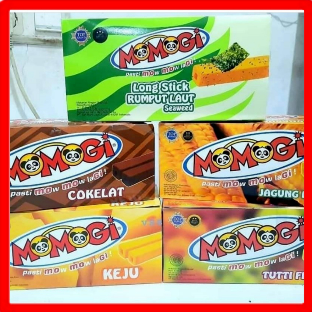Jual MOMOGI SNACK RASA COKLAT, KEJU, JAGUNG BAKAR,CAPPUCCINO,RUMPUT LAUT,TUTTI FRUTI ISI 20 PCS ...