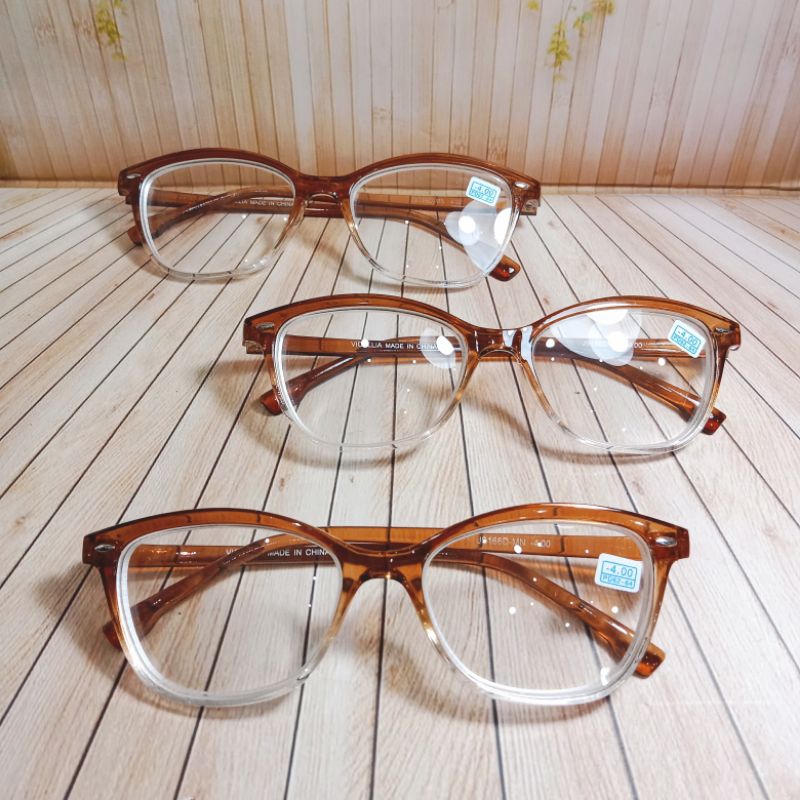 Jual KACAMATA MINUS WANITA untuk rabun jauh model semi cat eye js166 ...
