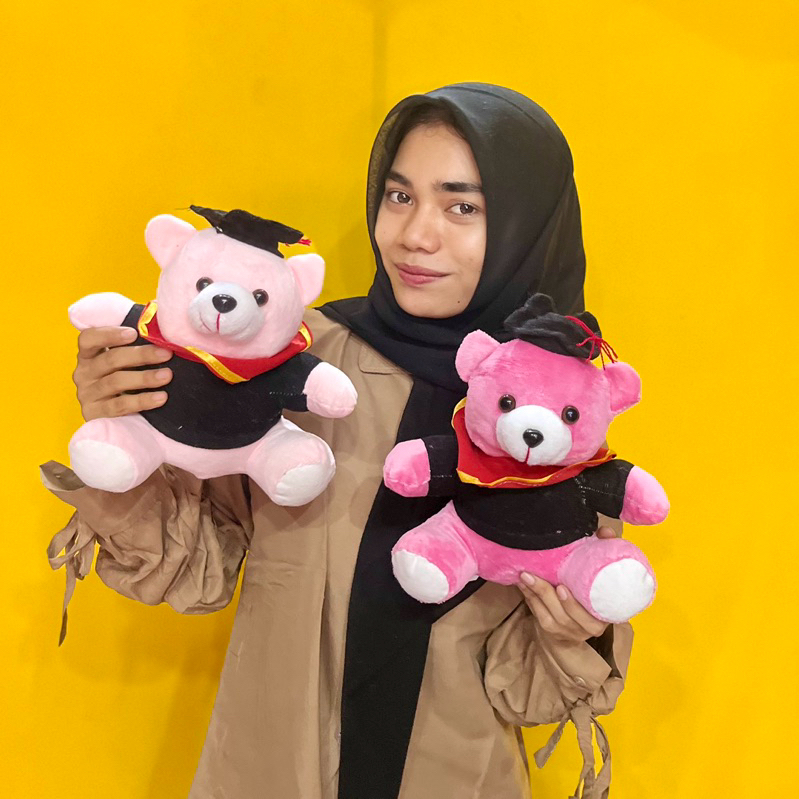 Jual Boneka wisuda Karakter teddy bear toga wisuda duduk Lucu SNI ...