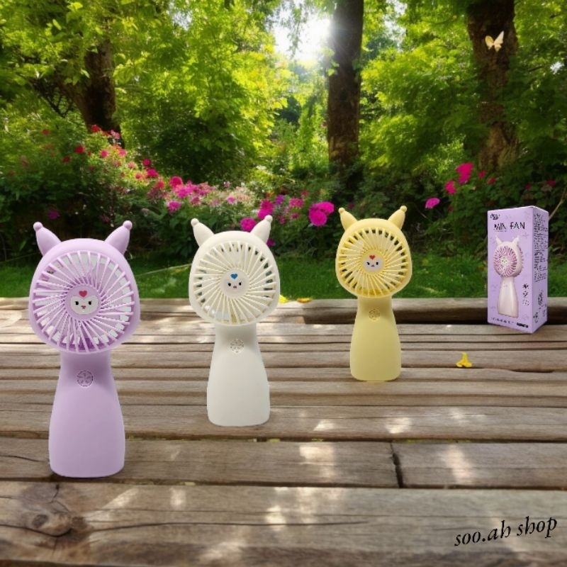 Jual KIPAS PORTABLE KARAKTER SANRIO MINI FAN LUCU,YELLOW, PURPLE, WHITE ...