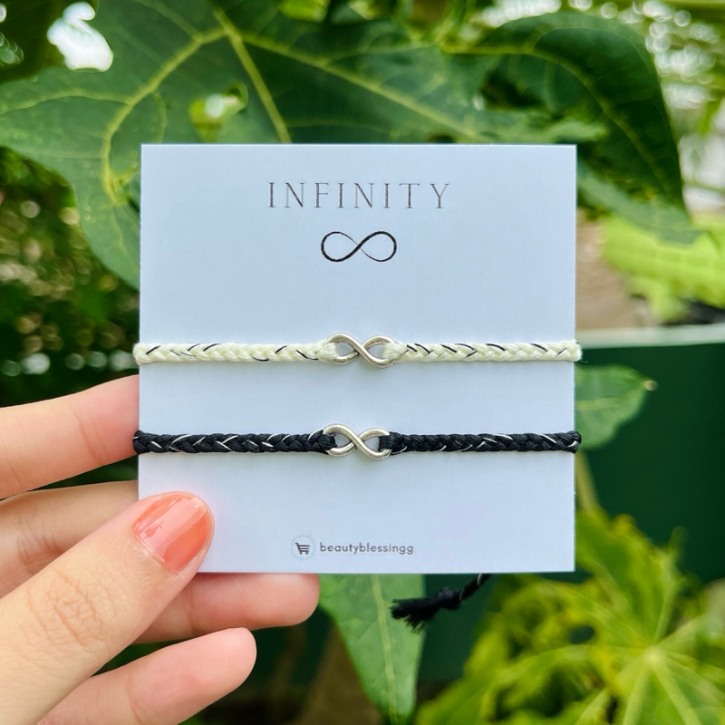 Jual [BARU] Gelang Couple Garis Infinity Kecil / Small Infinity Strip ...