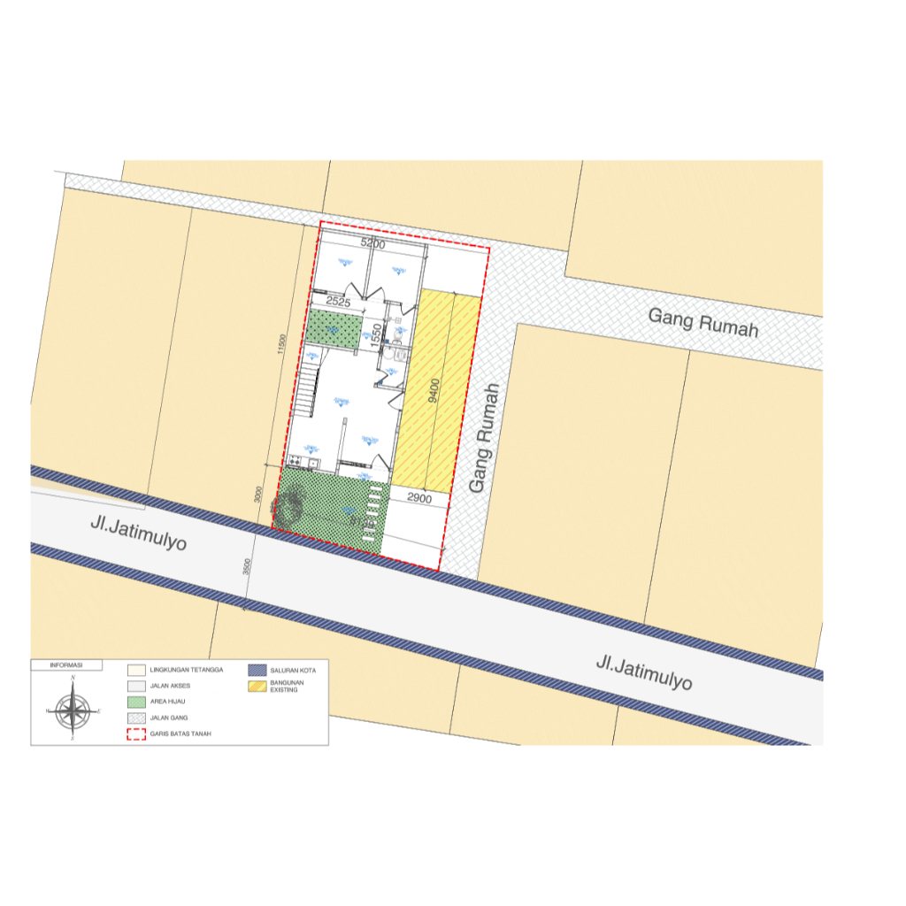 Jual Site Plan Gambar Situasi Rencana Tapak Peta Bidang Tanah File DWG ...