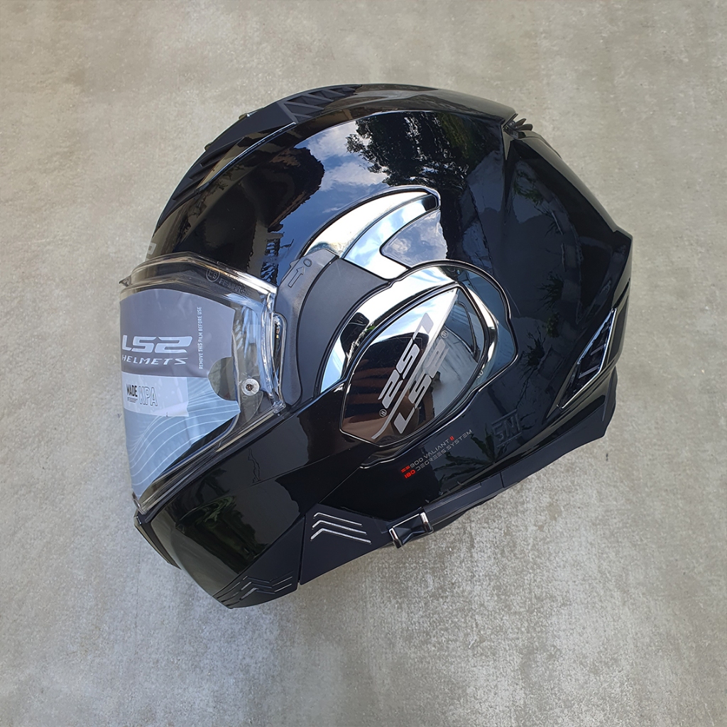 Jual LS2 Valiant II Black Gloss-Chrome Size XL | Shopee Indonesia