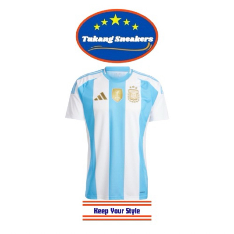 Jual Jersey Sepak Bola Pria Adidas Argentina 24 Home Multicolor IP8409 ...