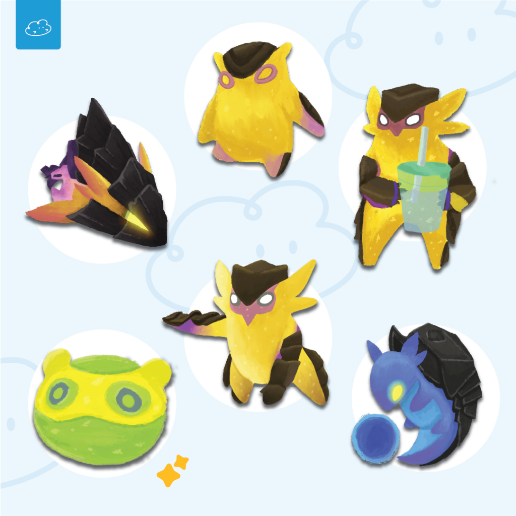 Jual Sticker Valorant Gekko Pet | Sticker Glitter Gekko Pet Valorant ...