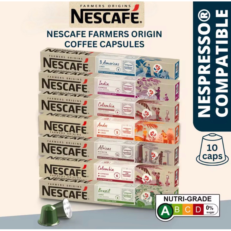 Jual NESCAFE FARMERS ORIGINS Coffee Capsule untuk Nespresso | Shopee ...