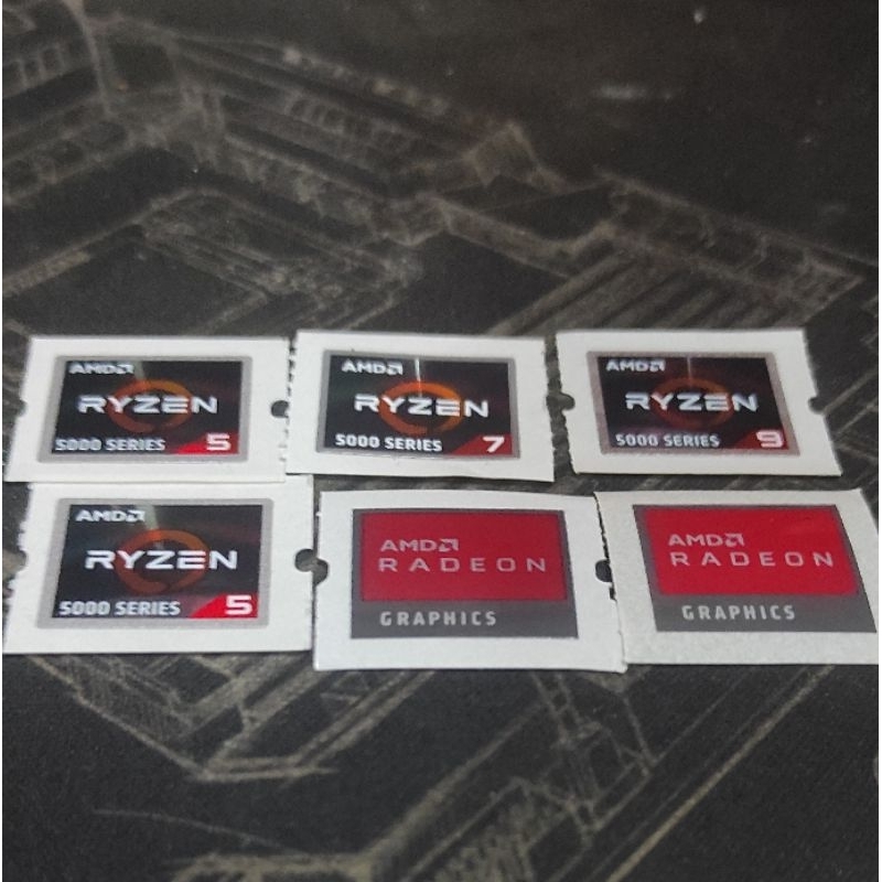 Jual Stiker AMD Original Ryzen 5-5000 R7-5000-Amd Radeon | Shopee Indonesia