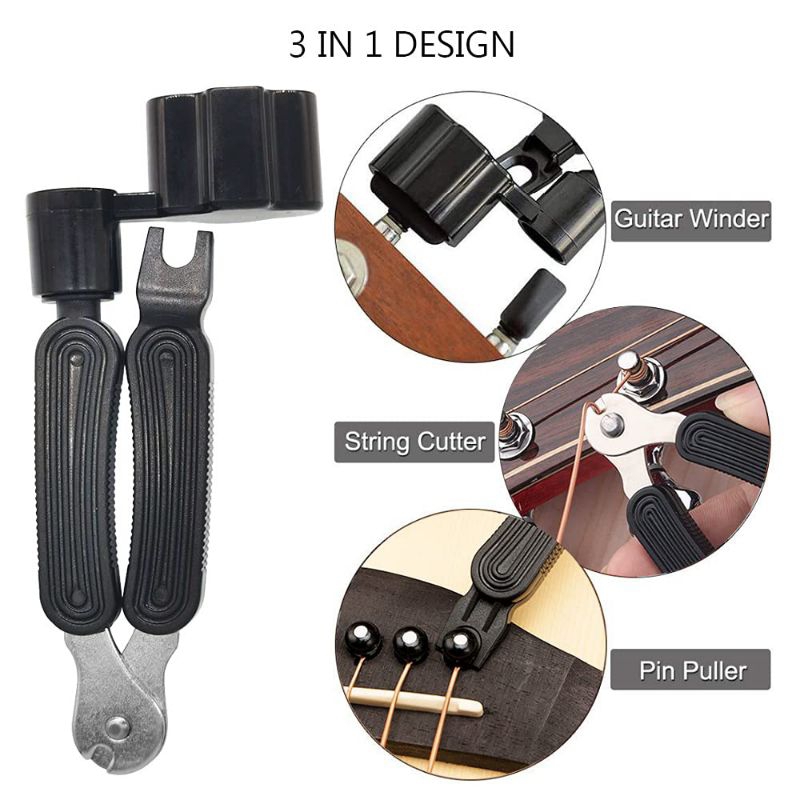 Jual Alat Gitar Tool Kit 3 in 1 String Winder Pemotong Senar Pencongkel ...