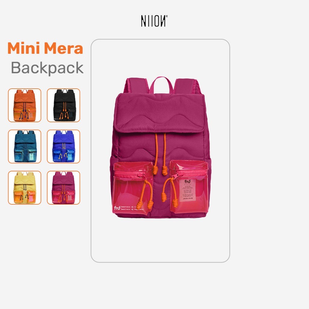 Jual Tas Punggung Ransel Backpack Serut NIION Mini Mera Series Original ...
