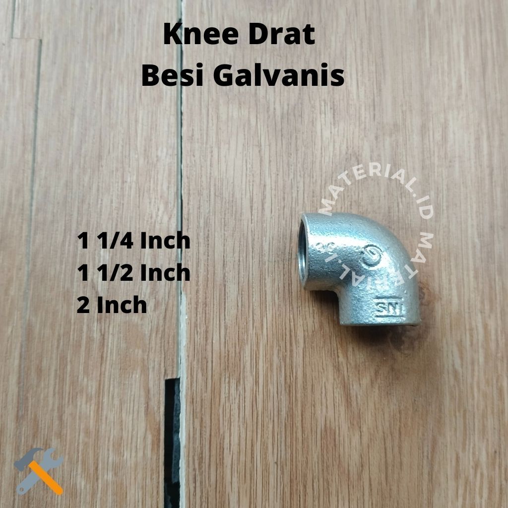 Jual Knee Besi Drat Dalam 1 1/4 1 1/2 2 Inch in Galvanis Bisa di Las ...