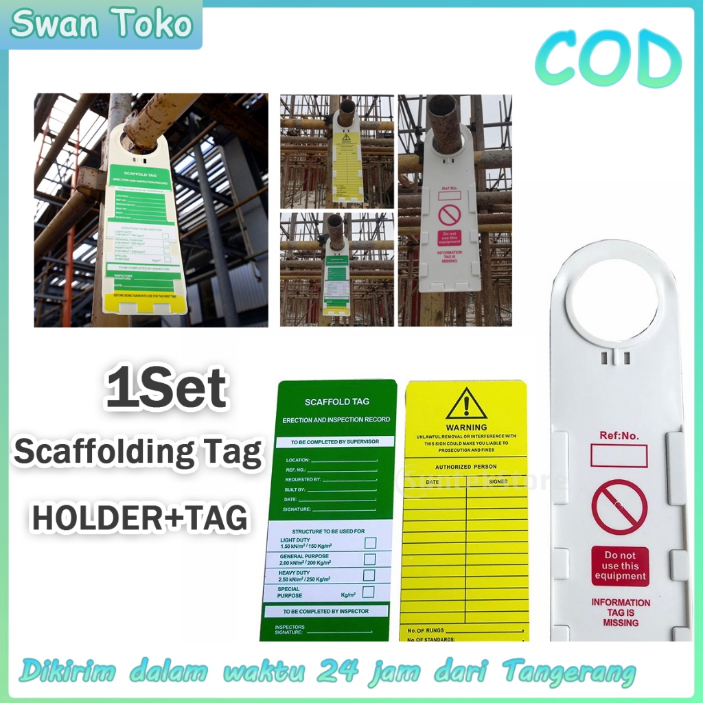Jual Tagging Scaffolding PVC Security Accident Prevention Tag ...
