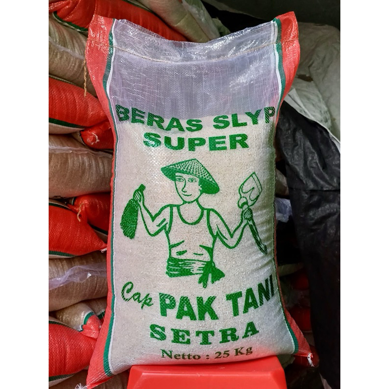 Jual Beras Slyp Super Cap pak Tani Setra Kemasan 25 kg | Shopee Indonesia