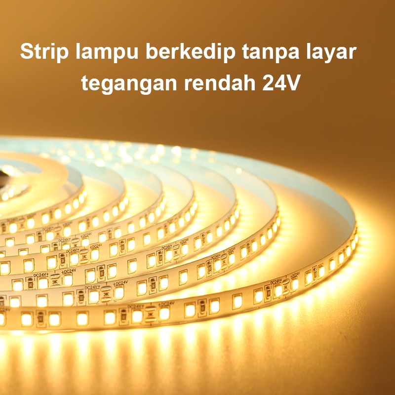 Jual LED STRIP 2835 SMD 24V 10 Meter 600 LED Strip lampu papan ...