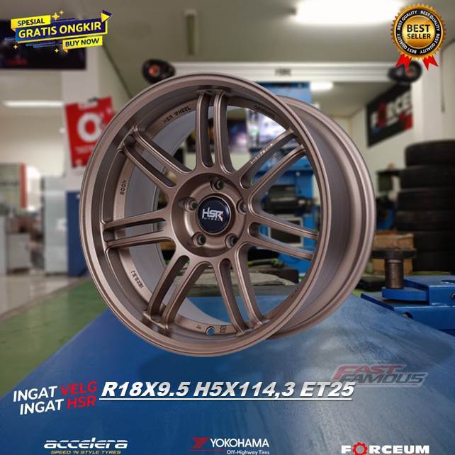 Jual Velg racing r18 terbaru lebar 9,5 rata pcd 5x114 hsr wheel Cocok ...