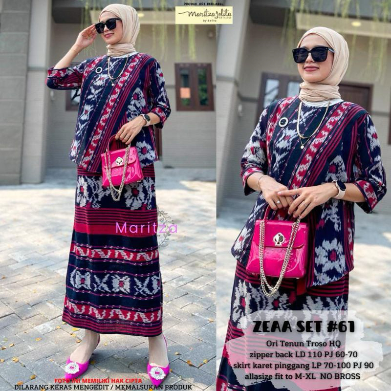 Jual [TERLENGKAP BISA COD] SETELAN ONE SET BATIK TENUN ETNIK ADAT ...