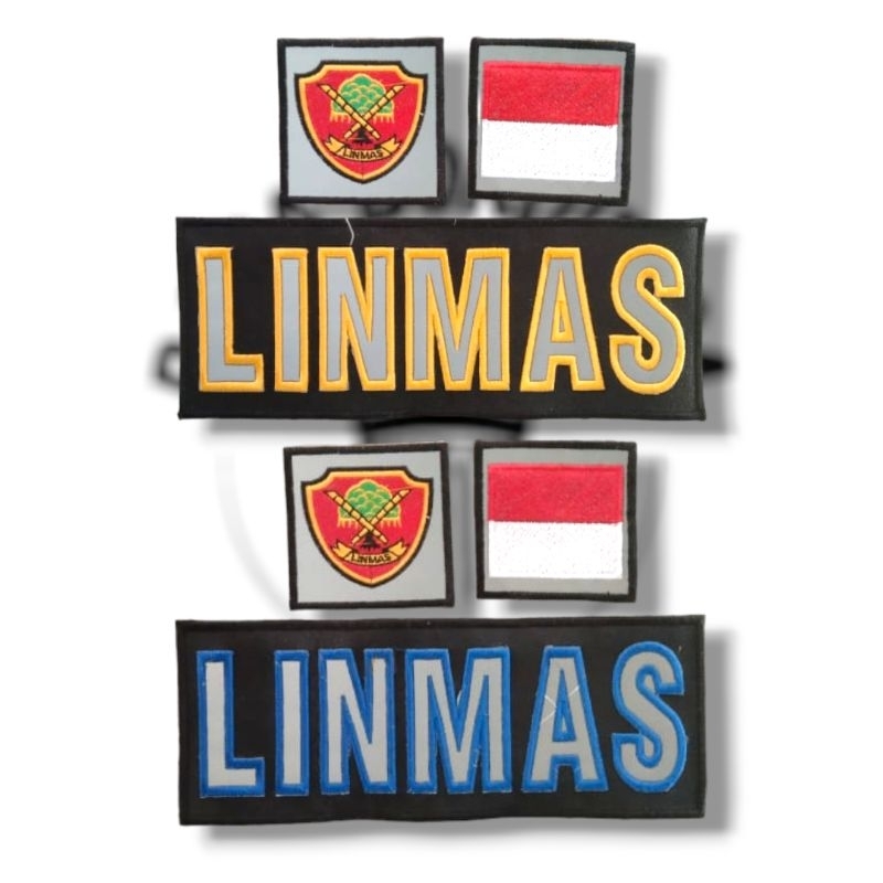 Jual Logo Linmas Bordir Satu Set Perekat | Shopee Indonesia
