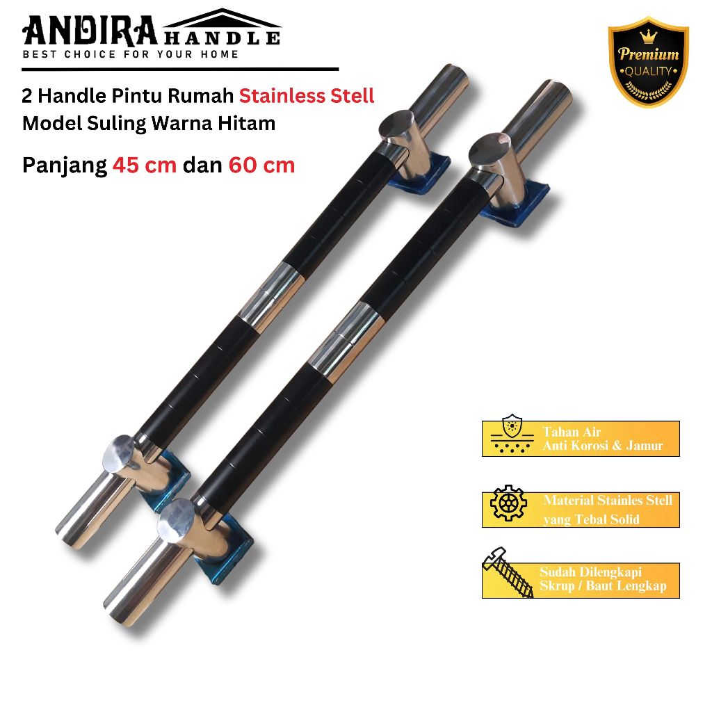 Jual Handle Pintu Tipe Bulat Suling Tarikan Gagang Pintu Rumah ...